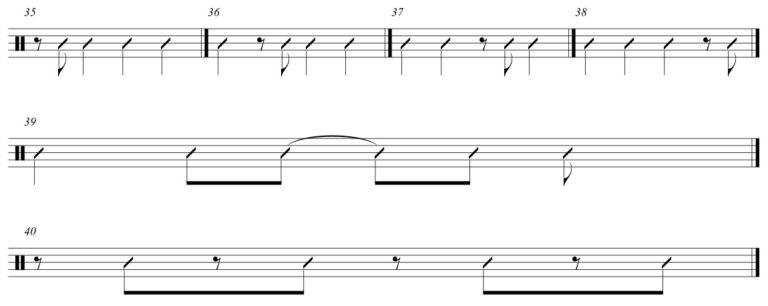 The Four 8th - Note Rhythm Permutations On 1 Beat
